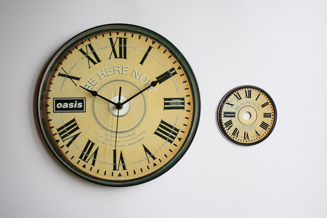 Oasis – Be Here Now CD Art – 12″ LP Vinyl Record Wall Clock | The ...