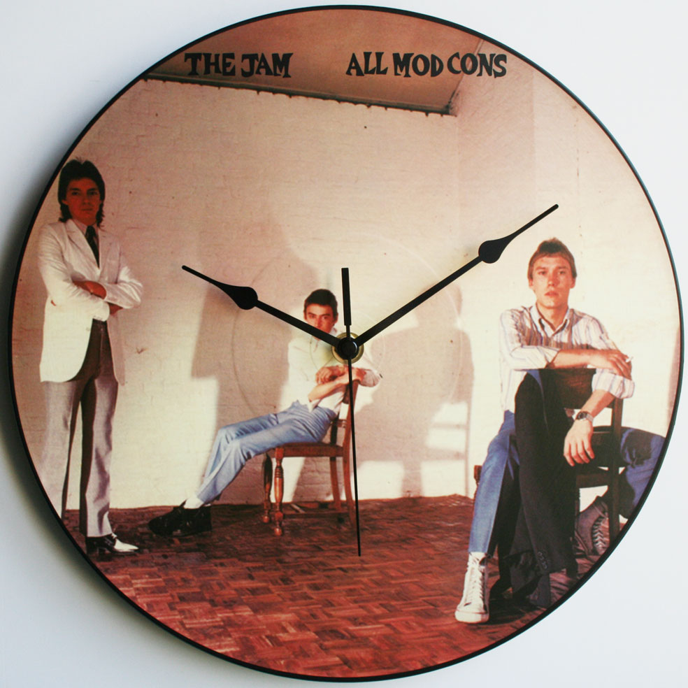 The Jam Collection – 12″ LP Vinyl Record Wall Clocks | The Records Ticking