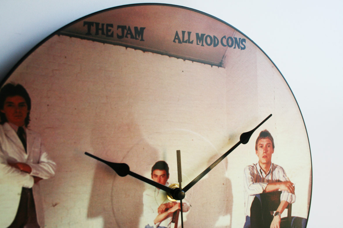The Jam Collection – 12″ LP Vinyl Record Wall Clocks | The Records Ticking