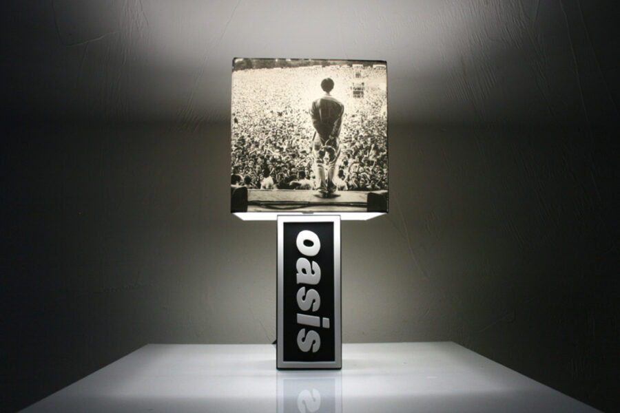 Handmade Oasis Lamp + Slane Castle Gig Shade | The Records Ticking