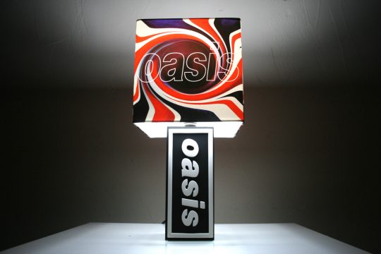 Handmade Oasis Lamp + Slane Castle Gig Shade | The Records Ticking