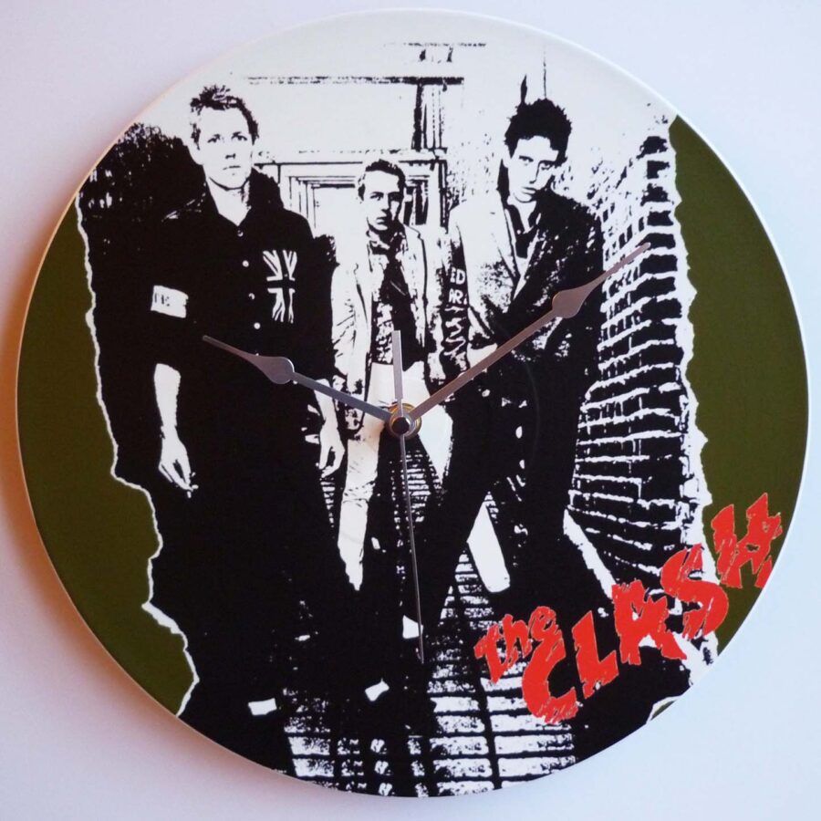 The Clash (1977) – 12″ Vinyl Record Wall Clocks | The Records Ticking