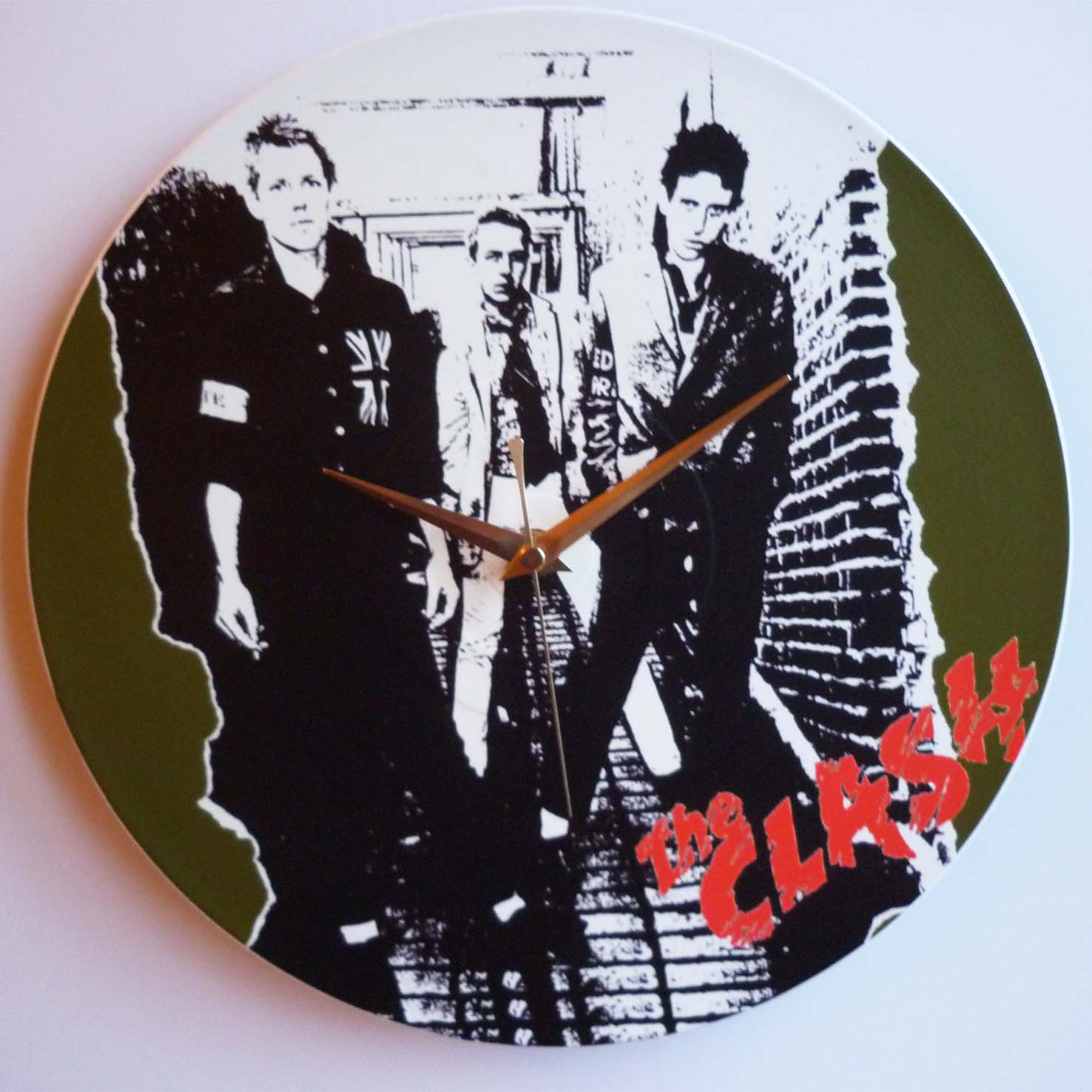 The Clash 1977 12 Vinyl Record Wall Clocks The Records Ticking