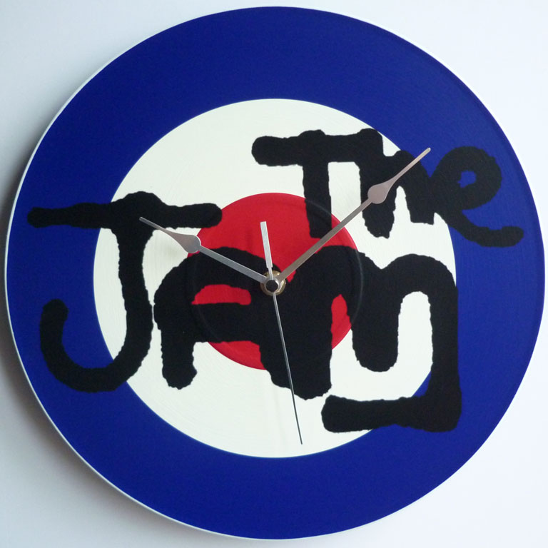 The Jam Collection – 12″ LP Vinyl Record Wall Clocks | The Records Ticking