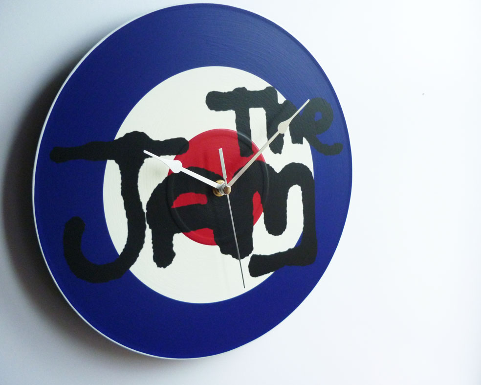The Jam Collection – 12″ LP Vinyl Record Wall Clocks | The Records Ticking