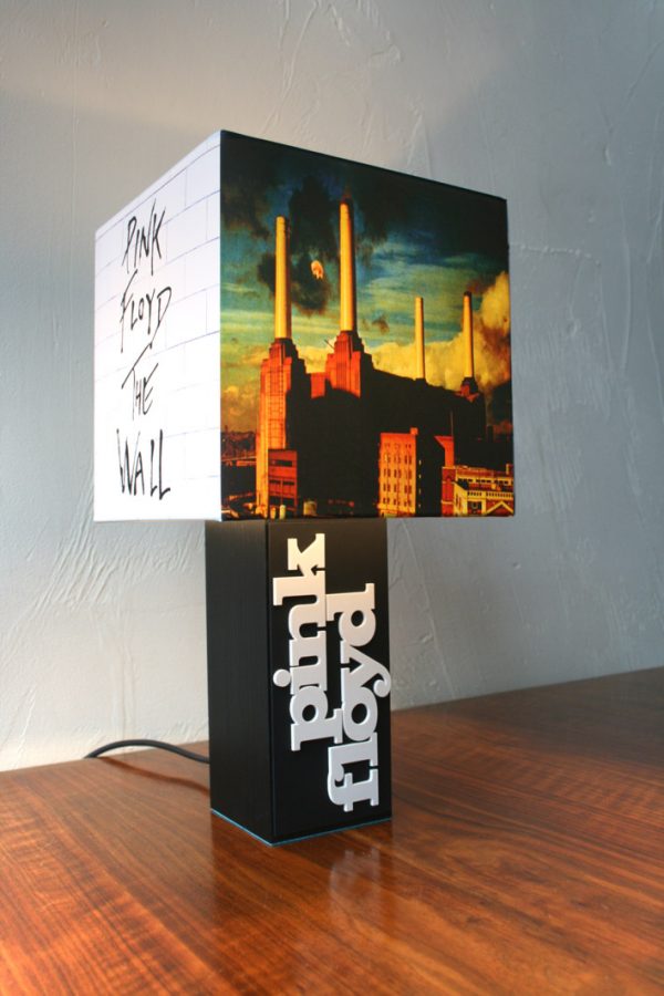 Handmade ‘Pink Floyd’ Lamp + Album Cover Shade | The Records Ticking
