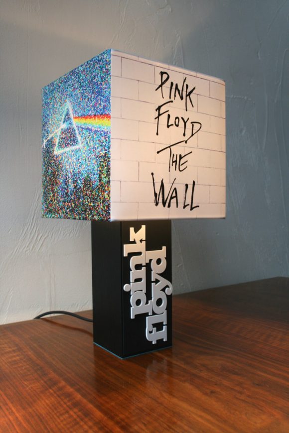 Handmade ‘Pink Floyd’ Lamp + Album Cover Shade | The Records Ticking