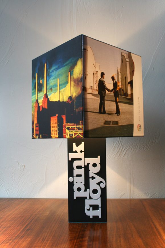 Handmade ‘Pink Floyd’ Lamp + Album Cover Shade | The Records Ticking