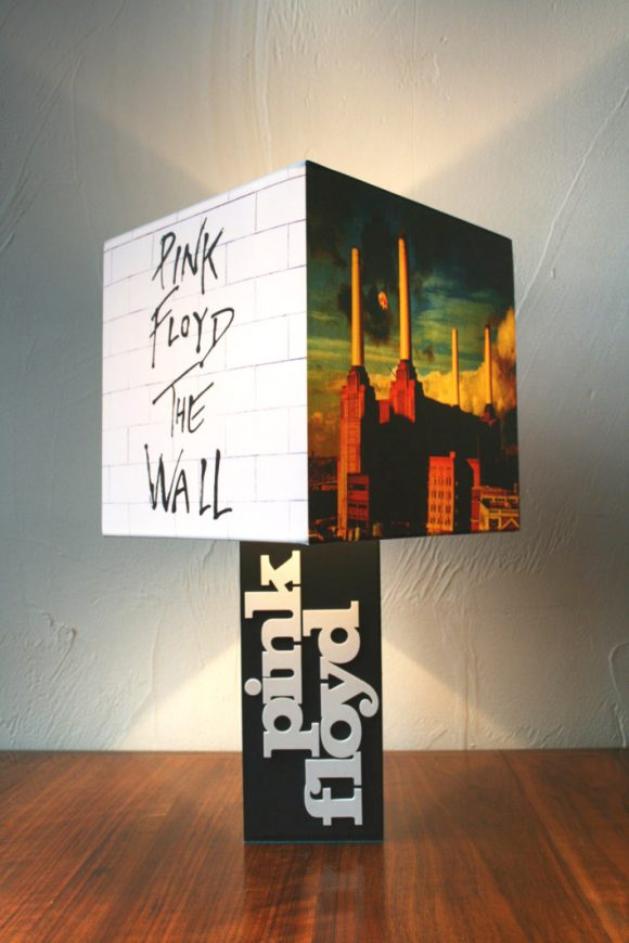 Handmade ‘Pink Floyd’ Lamp + Album Cover Shade | The Records Ticking