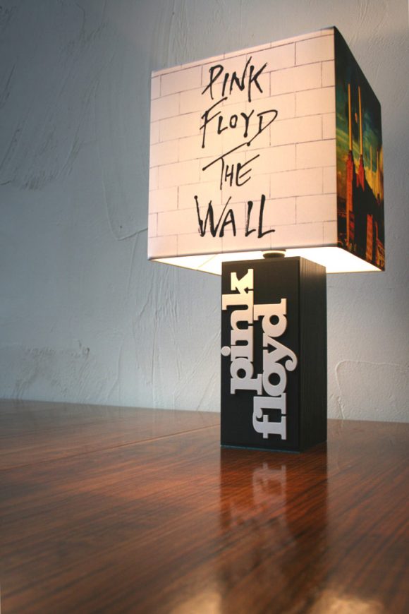 Handmade ‘Pink Floyd’ Lamp + Album Cover Shade | The Records Ticking