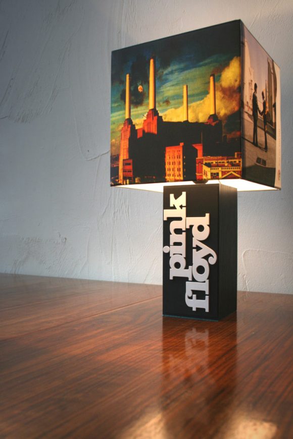 Handmade ‘Pink Floyd’ Lamp + Album Cover Shade | The Records Ticking