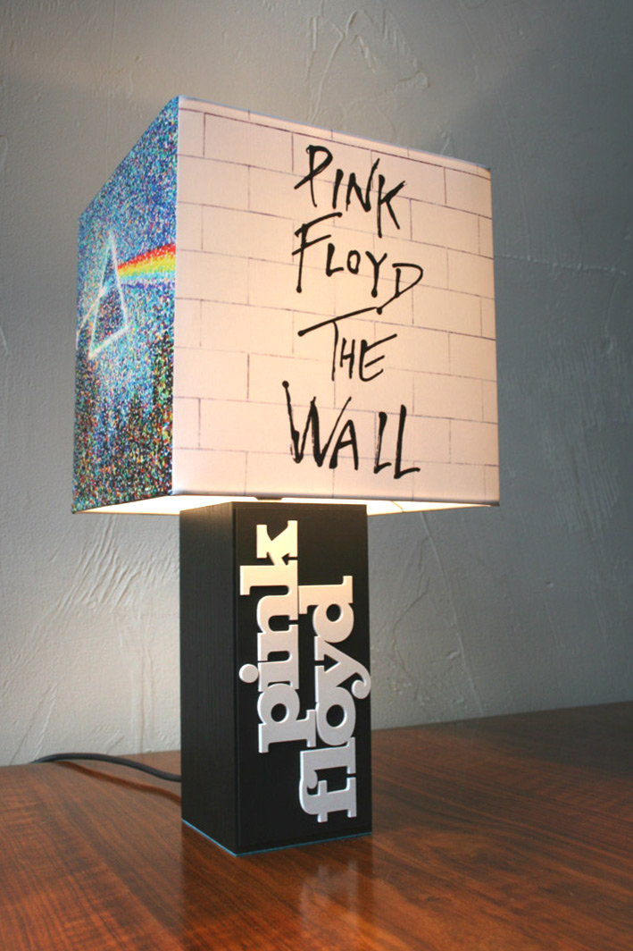 Handmade ‘Pink Floyd’ Lamp + Album Cover Shade | The Records Ticking