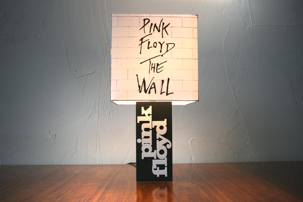 Handmade ‘Pink Floyd’ Lamp + Album Cover Shade | The Records Ticking