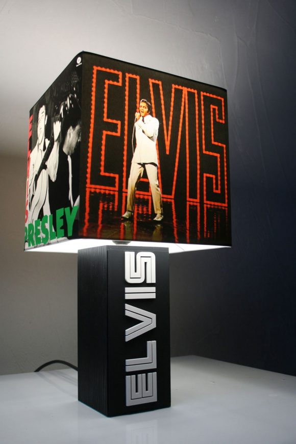 Handmade ‘Elvis Presley’ Lamp & Album Cover Shade | The Records Ticking