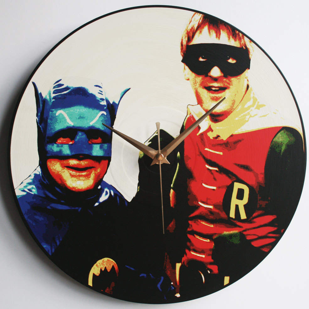 ‘Del & Rodney – Batman & Robin’ – 12″ Vinyl Record Wall Clock | The ...