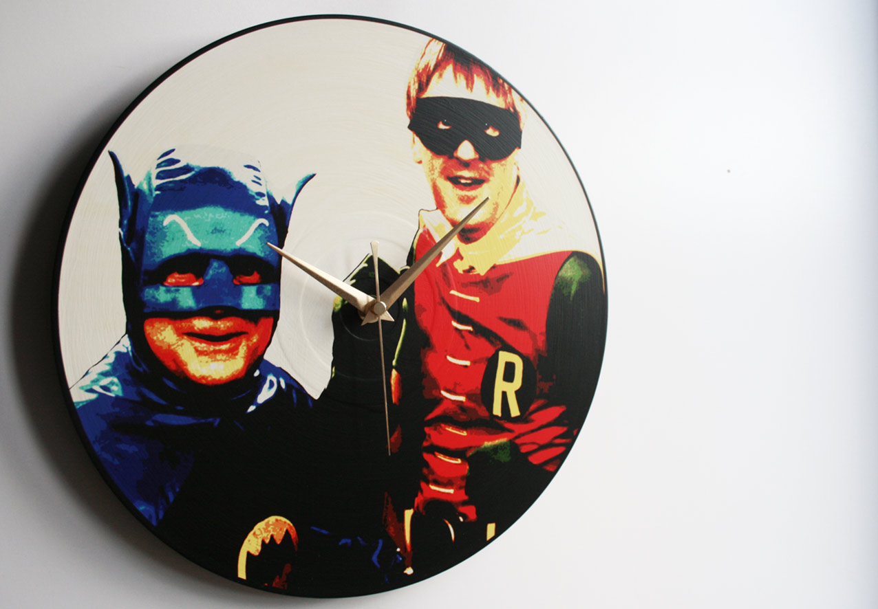 ‘Del & Rodney – Batman & Robin’ – 12″ Vinyl Record Wall Clock | The ...