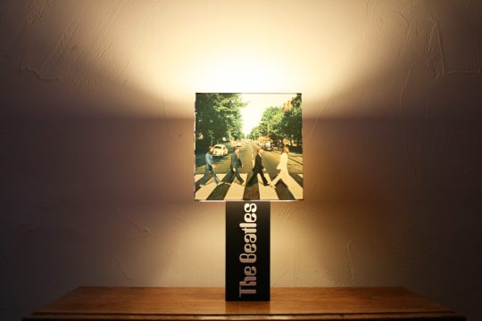 Handmade ‘The Beatles’ Lamp + Album Cover Shade | The Records Ticking
