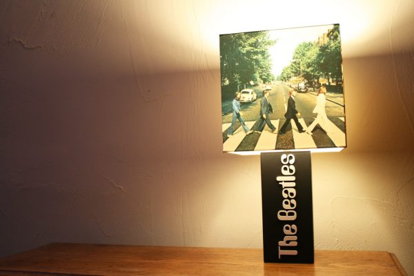 Handmade ‘The Beatles’ Lamp + Album Cover Shade | The Records Ticking