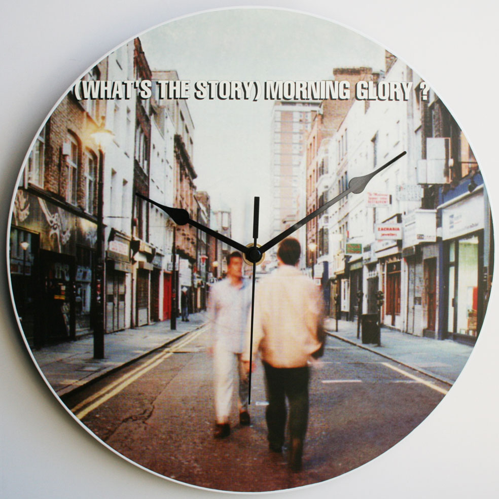 Oasis – (What’s the Story) Morning Glory? (1995)- 12″ Vinyl Record Wall Clock | The Records Ticking