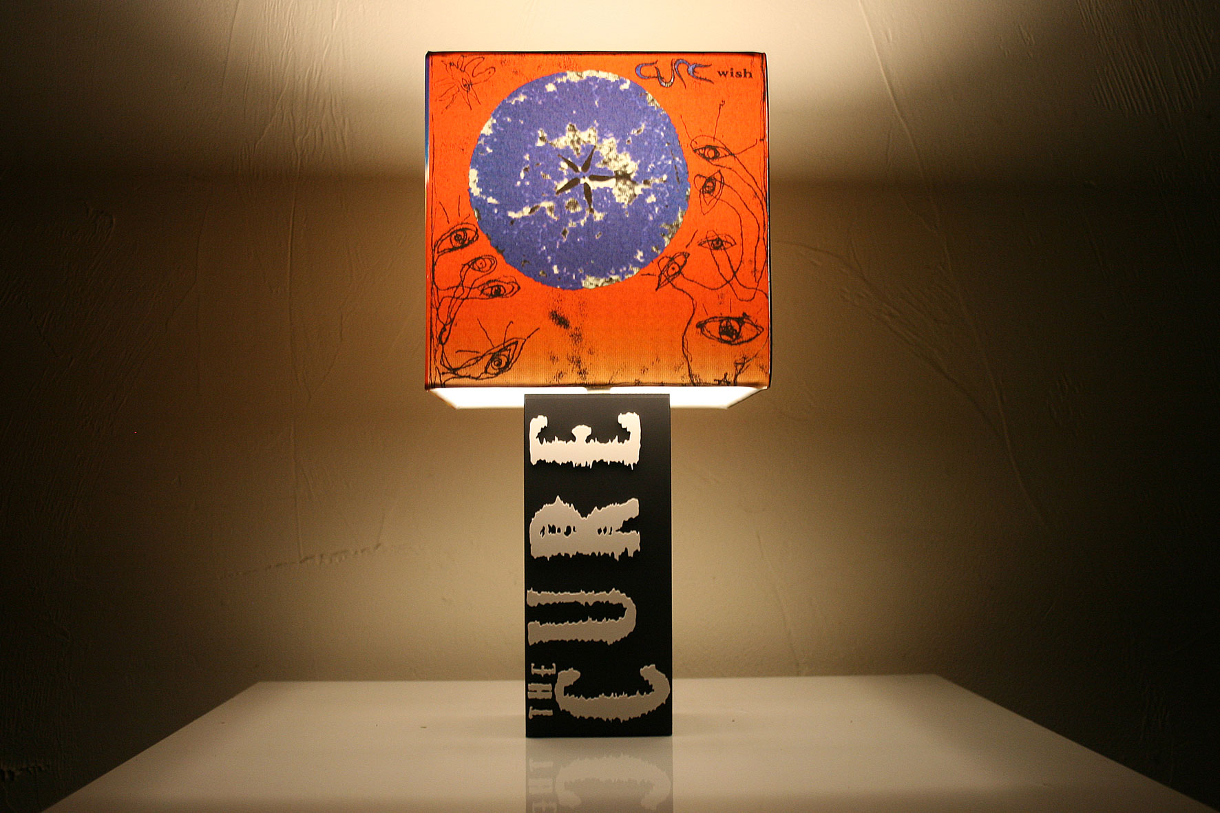 Handmade ‘The Cure’ Lamp + Album Cover Shade | The Records Ticking