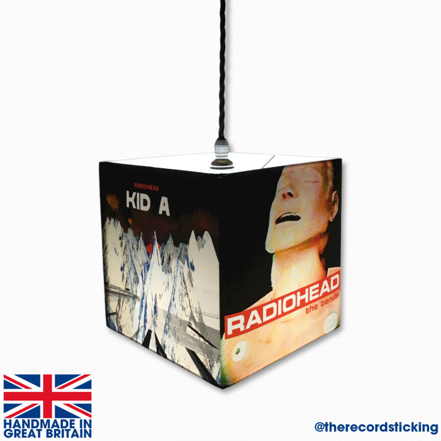 Handmade ‘Radiohead’ Ceiling or Table Lamp Shade | The Records Ticking