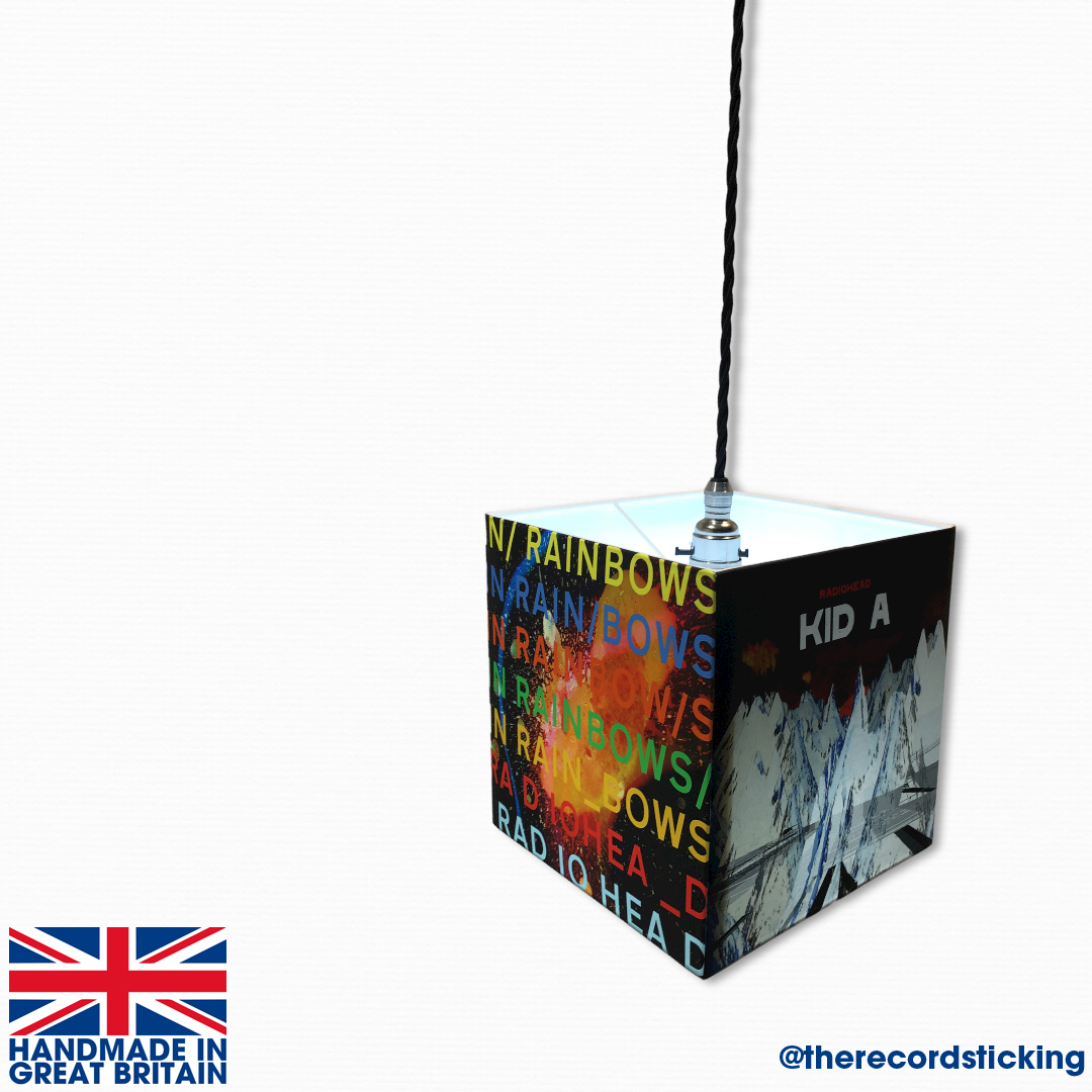 Handmade ‘Radiohead’ Ceiling or Table Lamp Shade | The Records Ticking