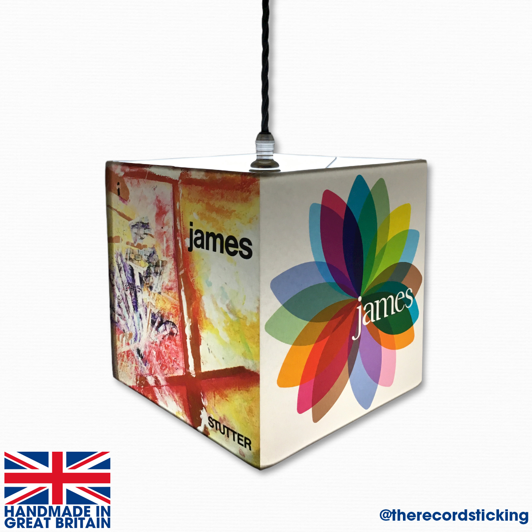 Handmade ‘James’ Album Cover Ceiling or Table Lamp Shade | The Records ...