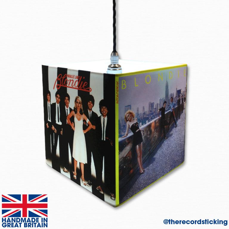 Handmade ‘Erasure’ Lamp + Album Cover Shade | The Records Ticking