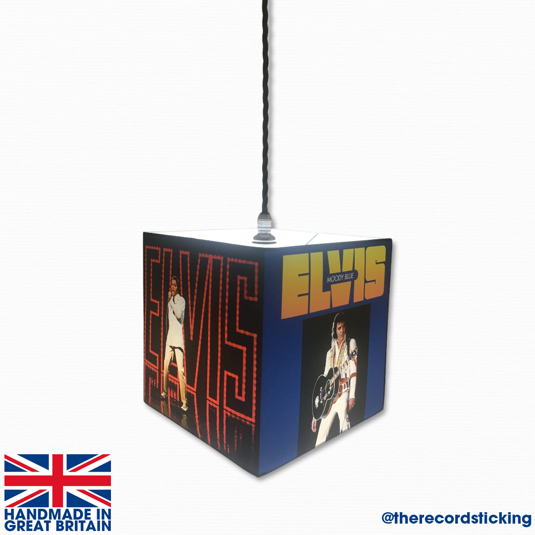 Handmade ‘Elvis Presley’ Ceiling or Table Lamp Shade | The Records Ticking