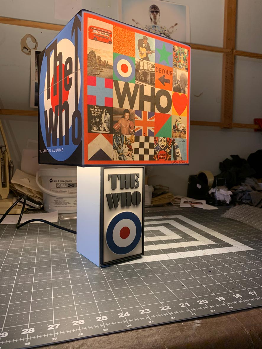 Handmade ‘The Who’ Lamp + Album Cover Shade | The Records Ticking