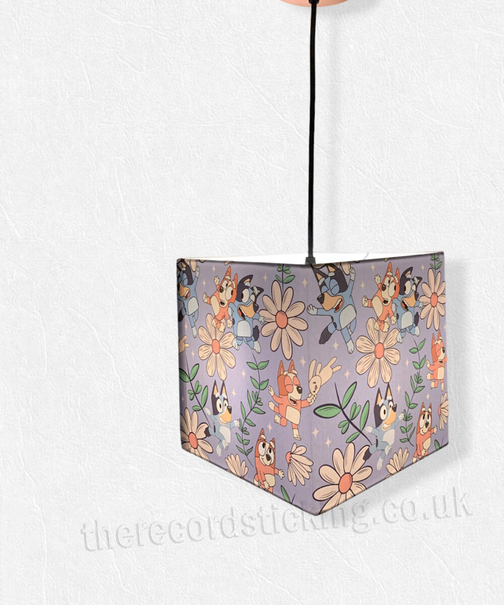 Handmade ‘Bluey’ Ceiling or Table Lamp Shade | The Records Ticking