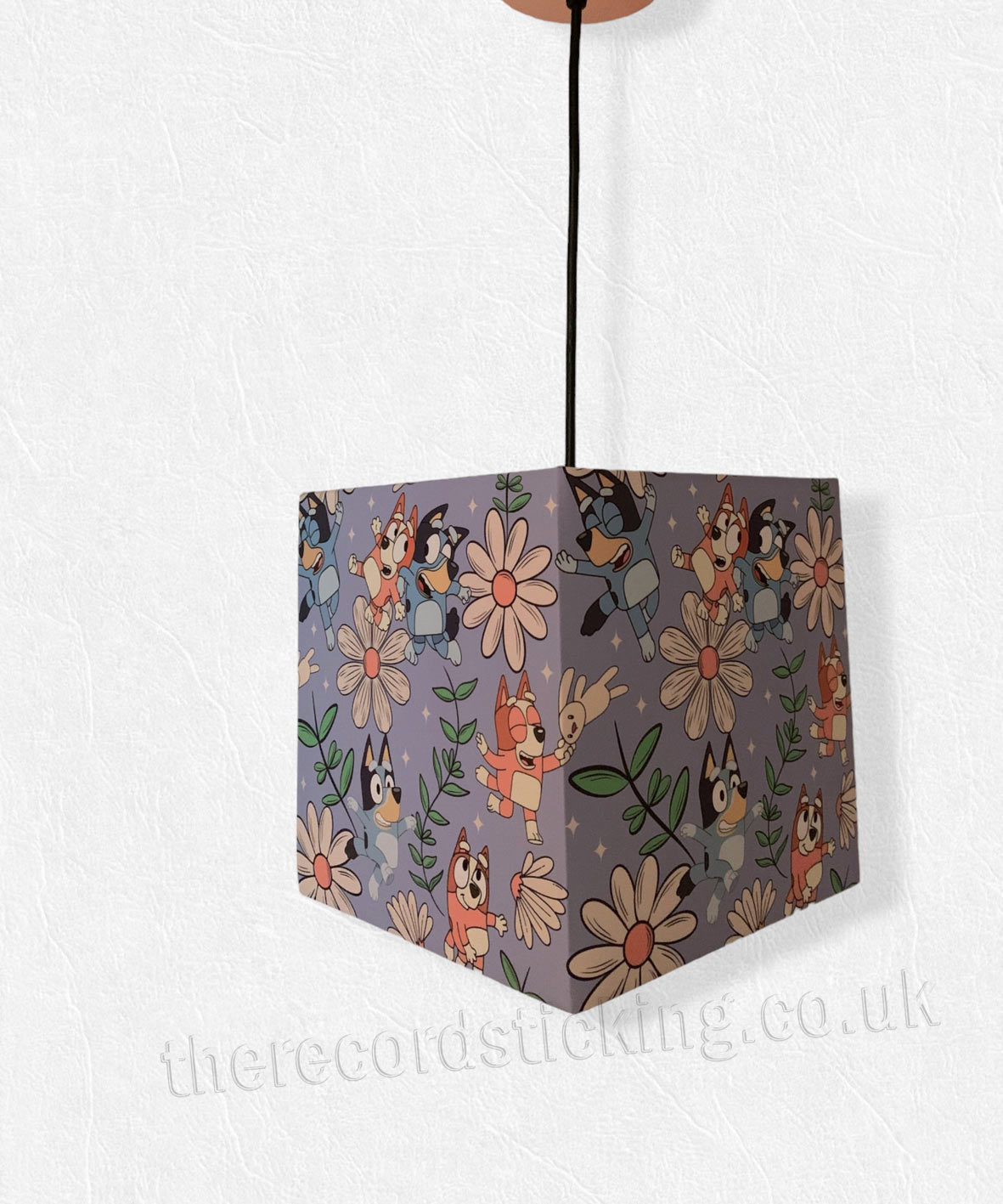 Handmade ‘Bluey’ Ceiling or Table Lamp Shade | The Records Ticking