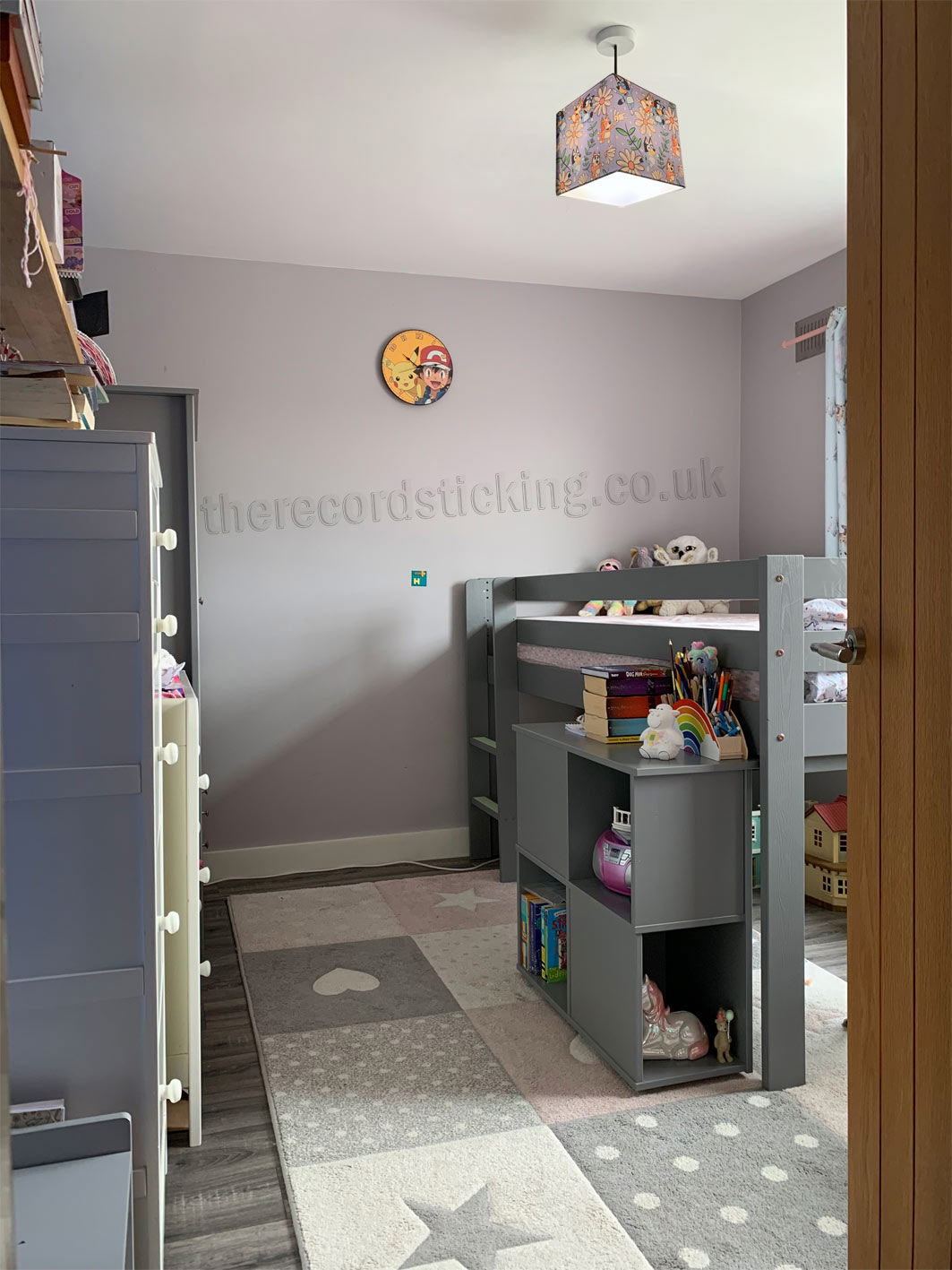 Handmade ‘Bluey’ Ceiling or Table Lamp Shade | The Records Ticking